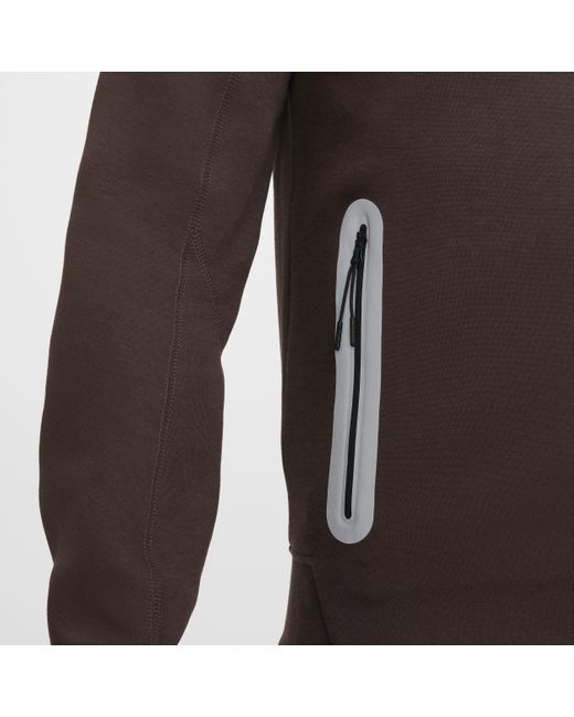 Nike Tech Windrunner Reflective Details Fleece Full-Zip Jacket in Brown ...