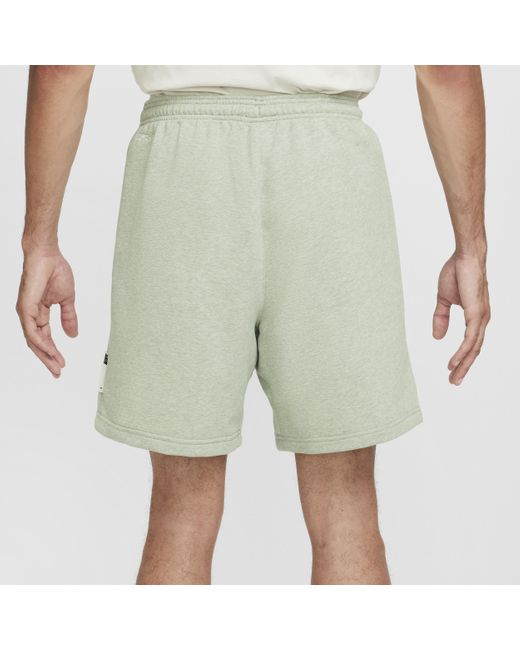 Nike 'Standard Issue 8" Dri-Fit Fleece Basketball Shorts in Green for ...