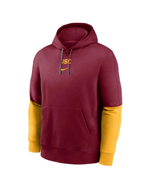Nike Usc Trojans Sideline Team Issue Club College Pullover Hoodie in Red for Men | Lyst