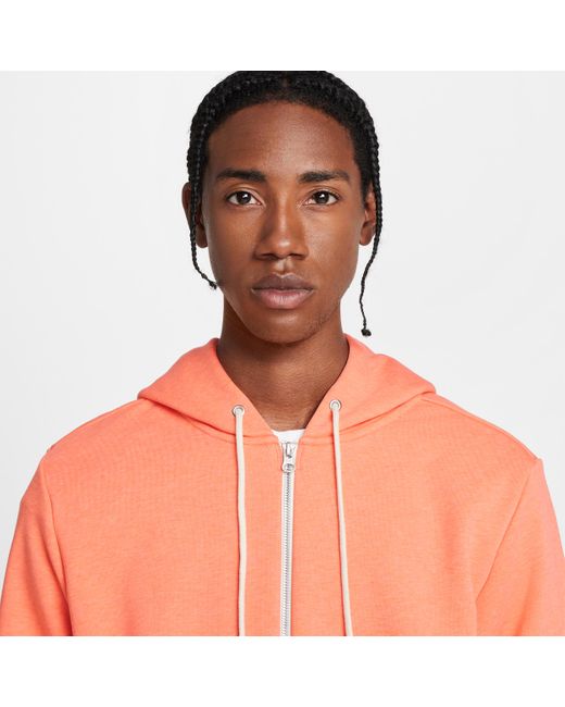 Nike 'Standard Issue Dri-Fit Full-Zip Basketball Hoodie in Orange for ...