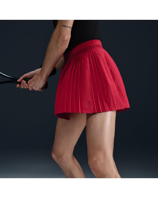 Nike Court Advantage Dri-Fit Pleated Tennis Skirt in Red | Lyst
