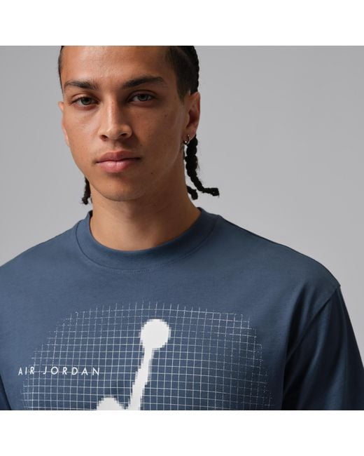 Nike Graphic T-Shirt in Blue for Men | Lyst