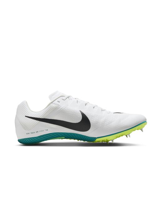 Nike Zoom Rival Track & Field Sprinting Spikes in White for Men | Lyst