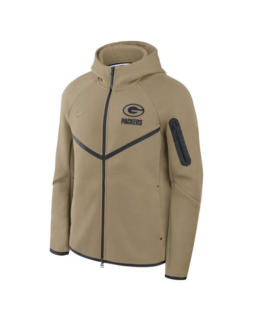 Nike Bay Packers Tech Fleece Windrunner Nfl Full-Zip Hooded Jacket in ...
