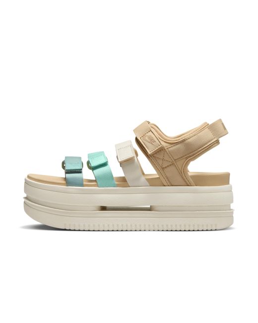 Nike Icon Classic Sandals In Metallic Lyst