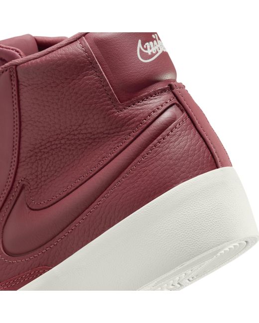 Nike Blazer Mid Victory Shoes in Red | Lyst