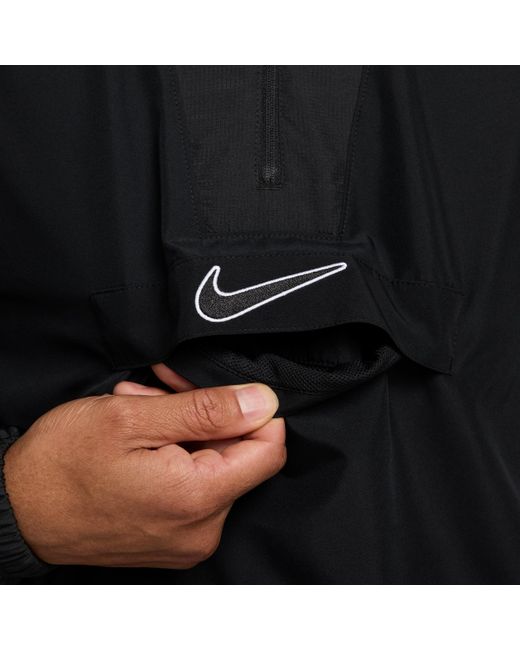 Nike Academy+ Repel Soccer Anorak Jacket in Black for Men | Lyst