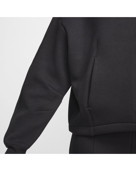 Nike Sportswear Tech Fleece Oversized Hoodie in Black | Lyst