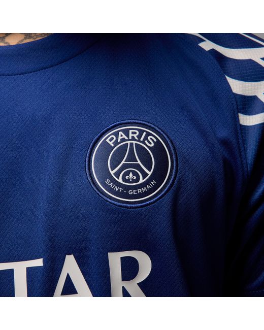Nike Nike Paris Saint-Germain 2024/25 Stadium Fourth Dri-Fit Football Replica Shirt in Blue for ...