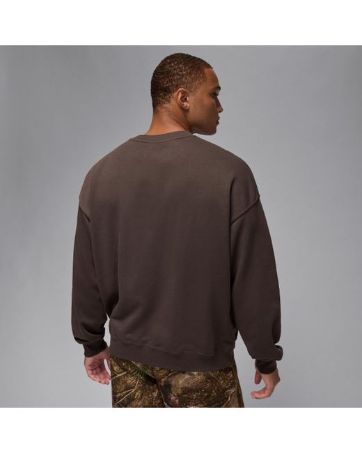 Nike Brooklyn French Terry Realtree Crew-Neck Sweatshirt in Brown for ...