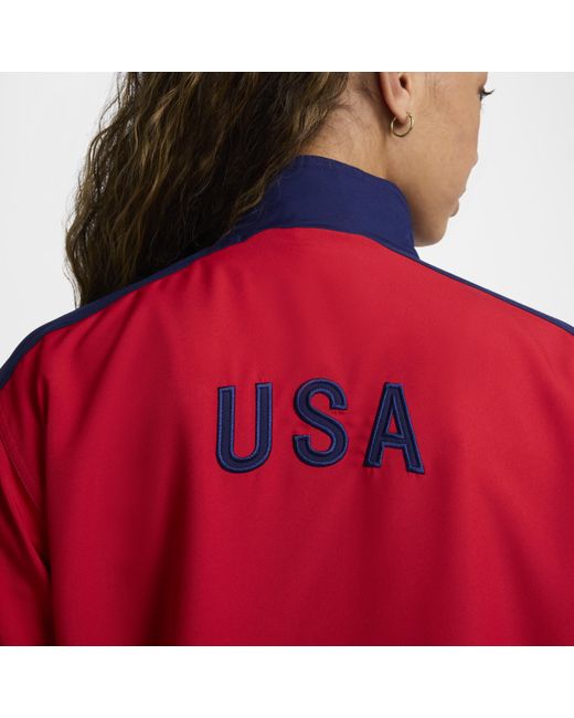 Nike Uswnt 1999 Reissue Soccer Replica Track Jacket in Red | Lyst