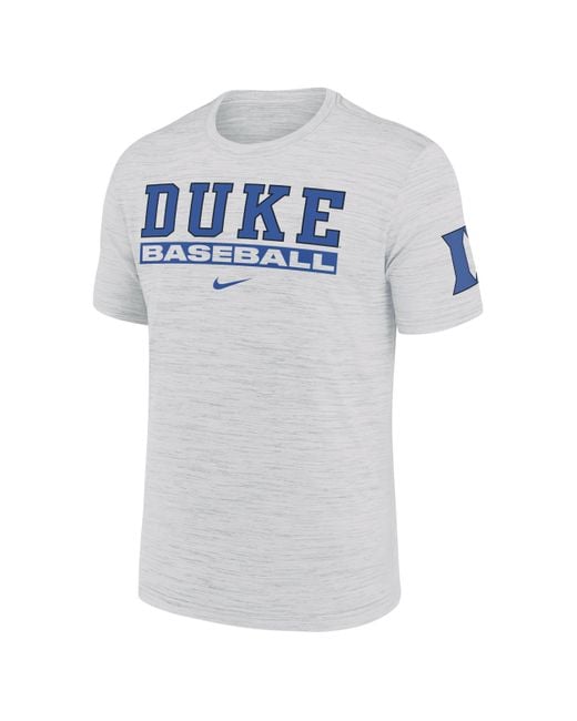 Nike Duke Devils Velocity Baseball Wordmark Stack Dri-Fit College T ...