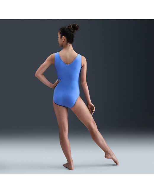 Nike Gymnastics Classic Performance Leotard in Blue | Lyst