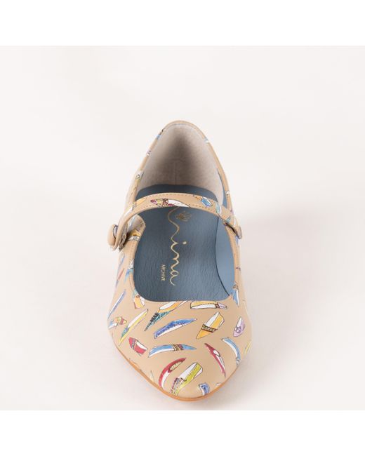 Nina Chic-beige in Blue | Lyst