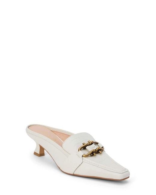 Matisse Lee Kitten Heel Mule in White | Lyst