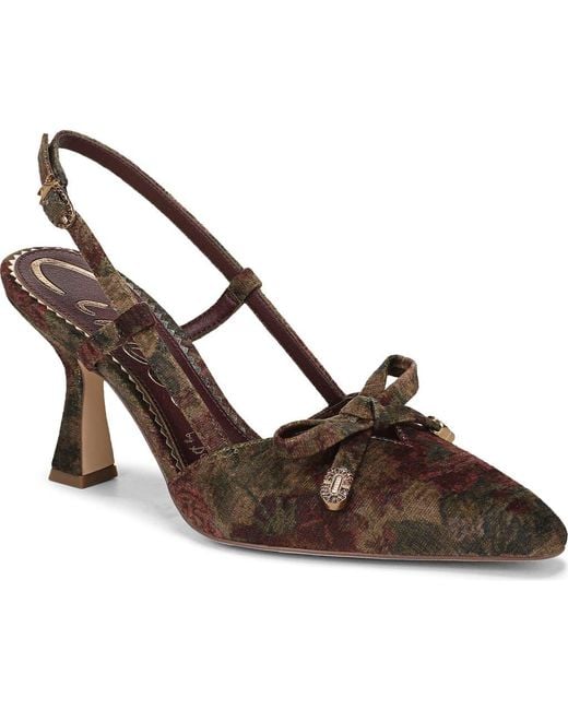 Circus by Sam Edelman Monica Slingback Pump in Brown | Lyst