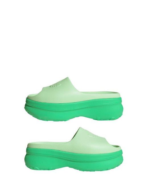 adidas Adifom Stan Smith Platform Slide in Green | Lyst