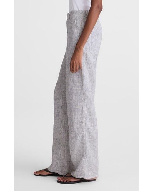 Madewell The Zoe Relaxed Straight Pants in Gray | Lyst