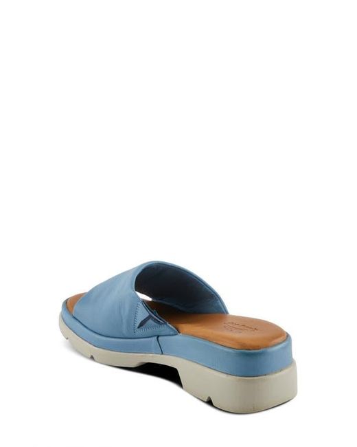 Spring Step Fire Island Platform Slide Sandal in Blue | Lyst
