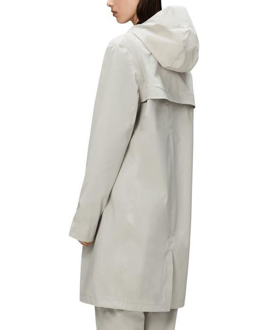 Rains Suva Waterproof Hard Shell Raincoat in Gray | Lyst