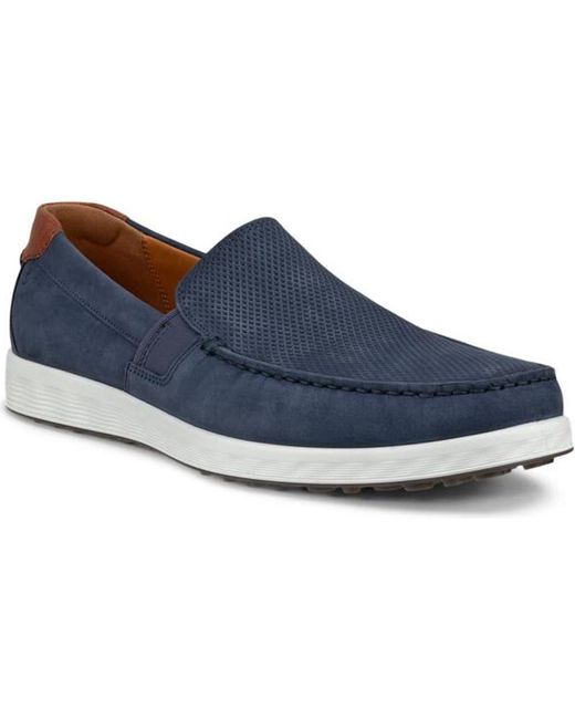 Ecco S Lite Moc Toe Slip-On in Blue for Men | Lyst