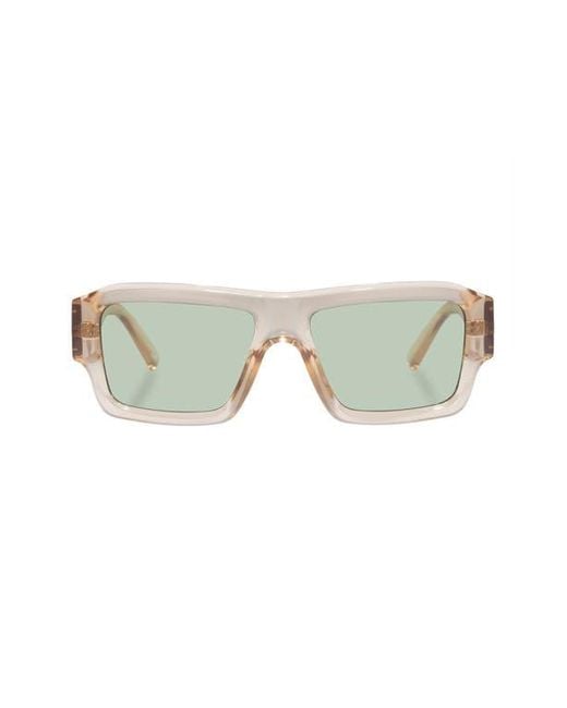 Le Specs Polygraph 55Mm Rectangular Sunglasses | Lyst