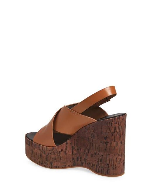 Tony Bianco Vogue Platform Wedge Sandal in Brown | Lyst