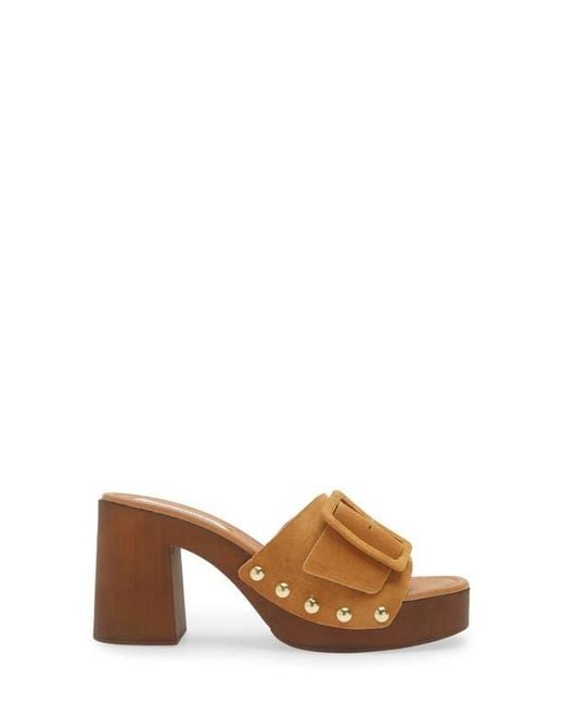 Steve Madden Marlena Platform Clog in Brown | Lyst