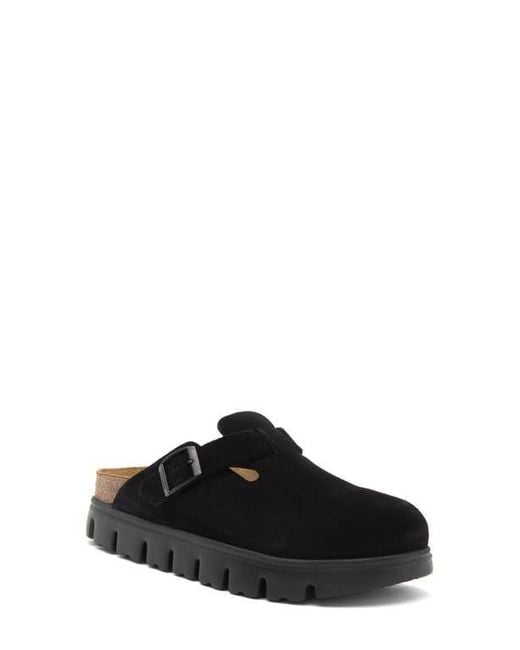 Birkenstock Boston Chunky Platform Clog in Black | Lyst