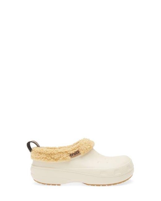 Crocs™ Classic Fleece Lined Shorty Clog in White | Lyst