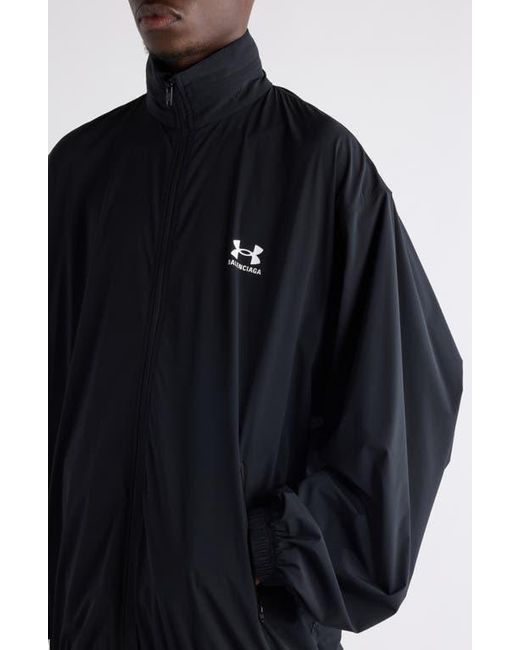 Balenciaga X Under Armour Oversize Logo Windbreaker in Black for Men | Lyst
