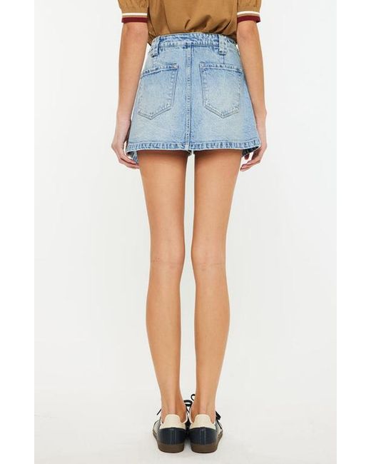 Official Kancan USA Bailey High Rise Skort in Blue | Lyst