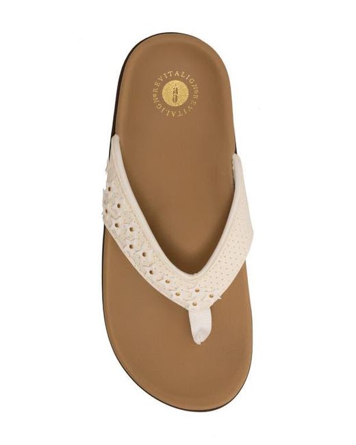 Revitalign Yumi Bvi Flip Flop in White | Lyst