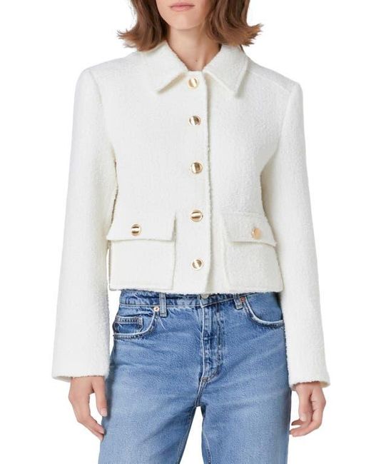 Endless Rose Bouclé Tweed Jacket in White | Lyst