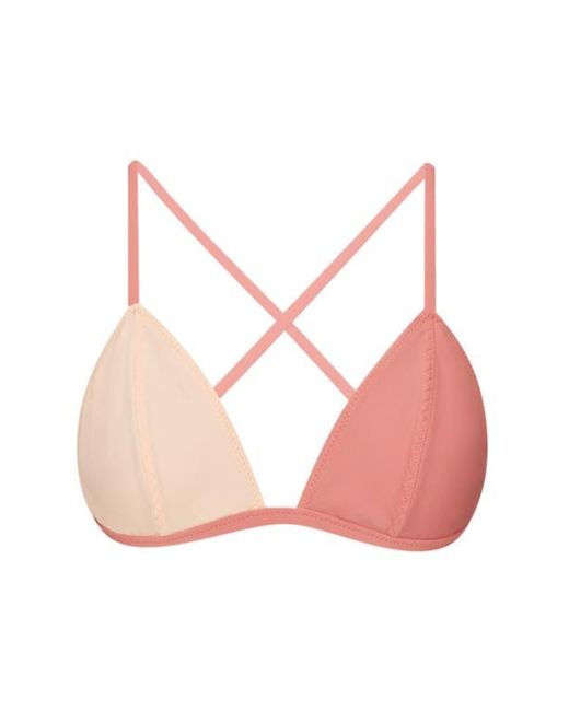 Ansea The Reversible Triangle Top in Pink | Lyst