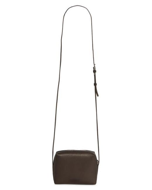 The Row Regent Leather Crossbody Bag in Brown | Lyst