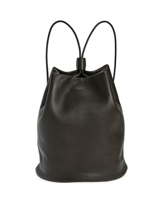 The Row Joe Leather Backpack in Black | Lyst