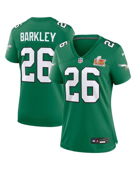 Nike Saquon Barkley Philadelphia Eagles Super Bowl Lix 2Nd Alternate Game Jersey in Green | Lyst
