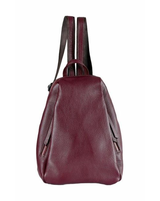 Forever & Always Shoes Alessia Leather Backpack Bag in Purple | Lyst