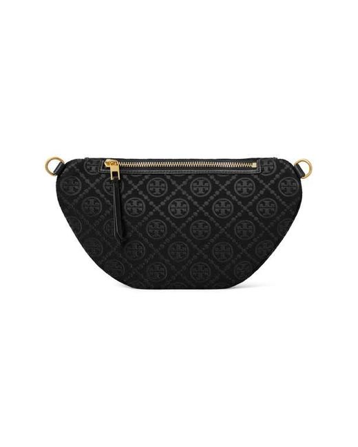 Tory Burch T Monogram Jacquard Belt Bag in Black | Lyst