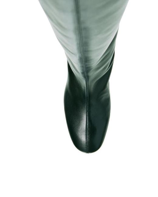 Aeyde Willa Over The Knee Boot in Green | Lyst