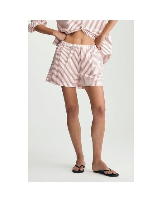 Mavi Stripe Shorts in Pink | Lyst
