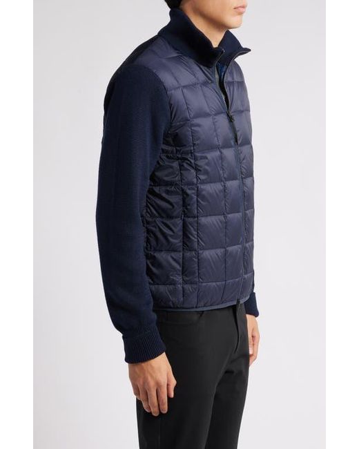 Taion Mixed Media 800 Fill Power Down Jacket in Blue for Men | Lyst