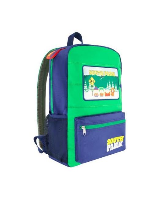 NICK SOUTH PARK Quilted Backpack With Patches in Green | Lyst