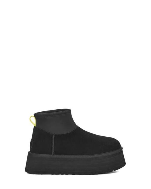 UGG Classic Mini Dipper Puffer Platform Boot in Black | Lyst