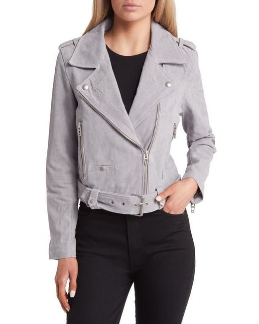 Blank NYC Suede Moto Jacket in Black | Lyst