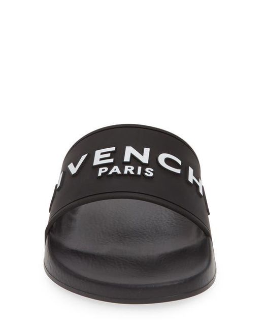 Givenchy Logo Slide in Black | Lyst