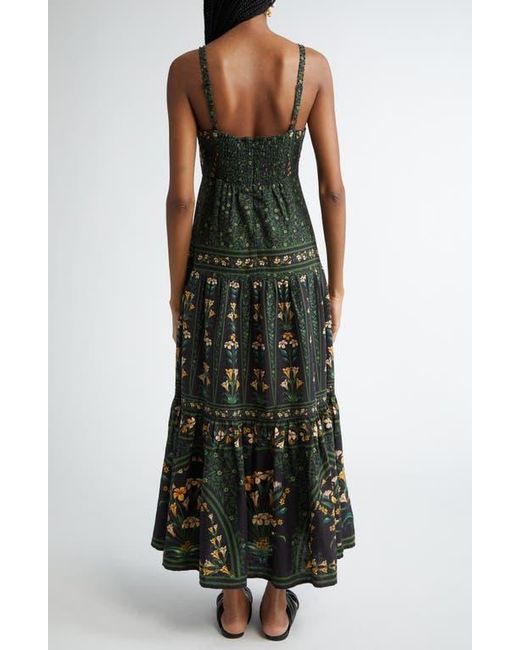 FARM Rio Flowers Arch Back Sleeveless Maxi Sundress in Black | Lyst