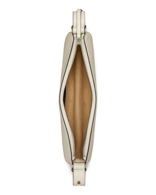 Tory Burch Romy Half Moon Shoulder Bag in Natural | Lyst