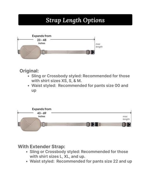 Lux and Nyx Origami Sling Belt Bag With Extender Strap | Lyst